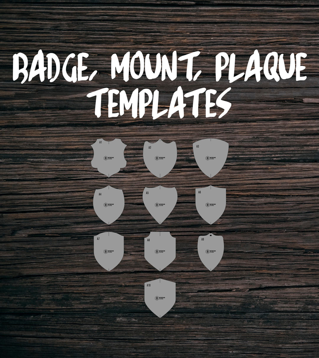 Clear Acrylic Badge | Plaque | Award | Mount Templates | GROUP A ...