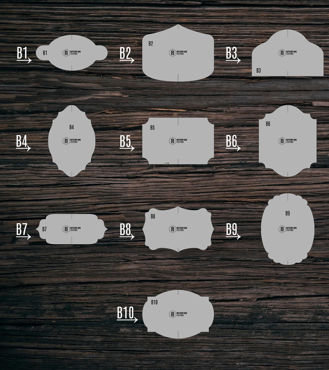 Clear Acrylic Badge | Plaque | Award | Mount Templates | GROUP B ...