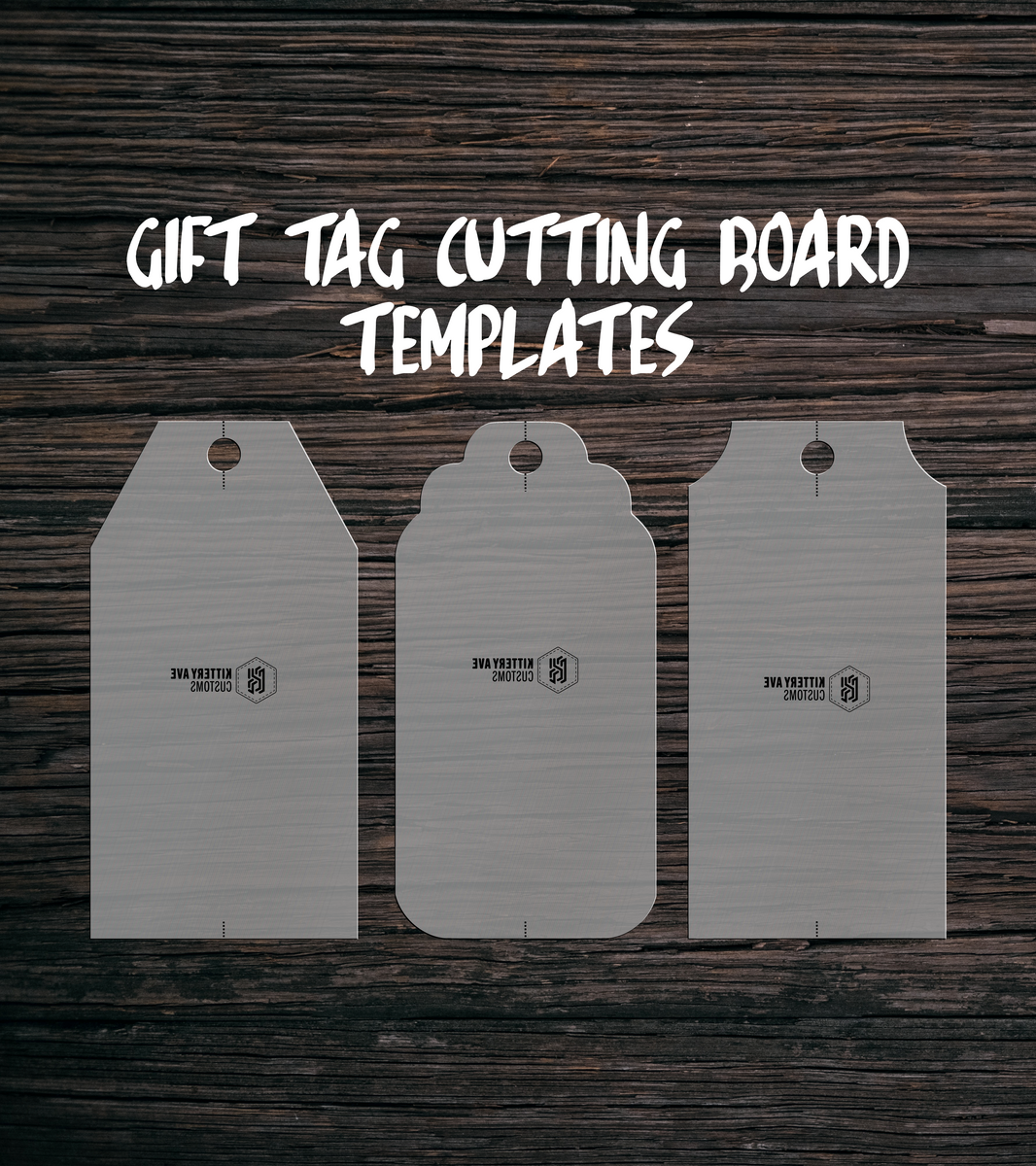 Gift Tag Cutting Board Template | Clear Acrylic Router Templates ...