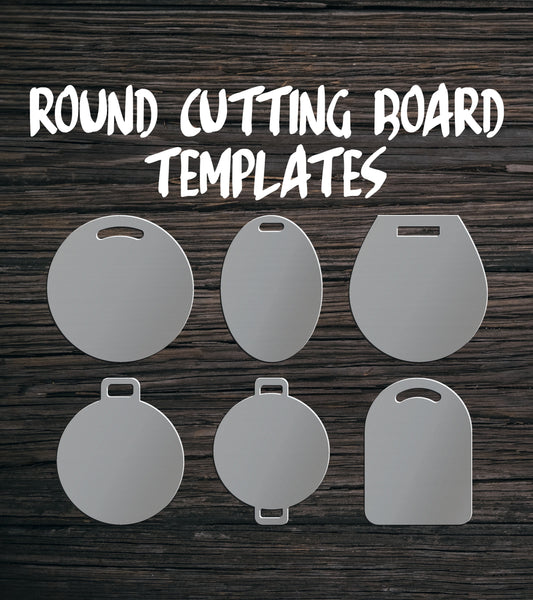 Round Cutting Board Template | Clear Acrylic Router Templates – Kittery ...