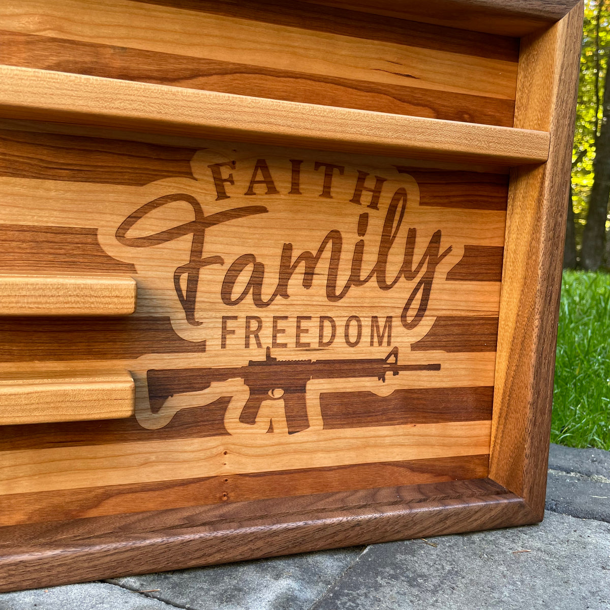 Wooden Challenge Coin Display – Kittery Ave Customs